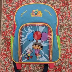 Nickelodeon | Accessories | Vintage Dora Explorer Rolling Backpack Kids ...